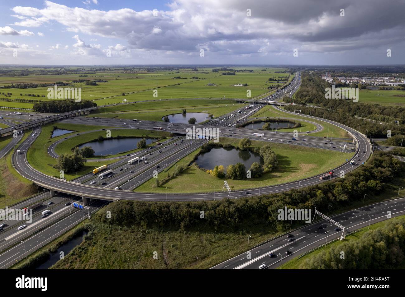 Infrastructure and urban transportation in The Netherlands Stock Photo ...