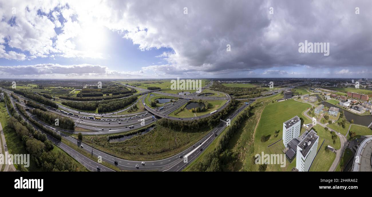 Infrastructure and urban transportation in The Netherlands Stock Photo ...