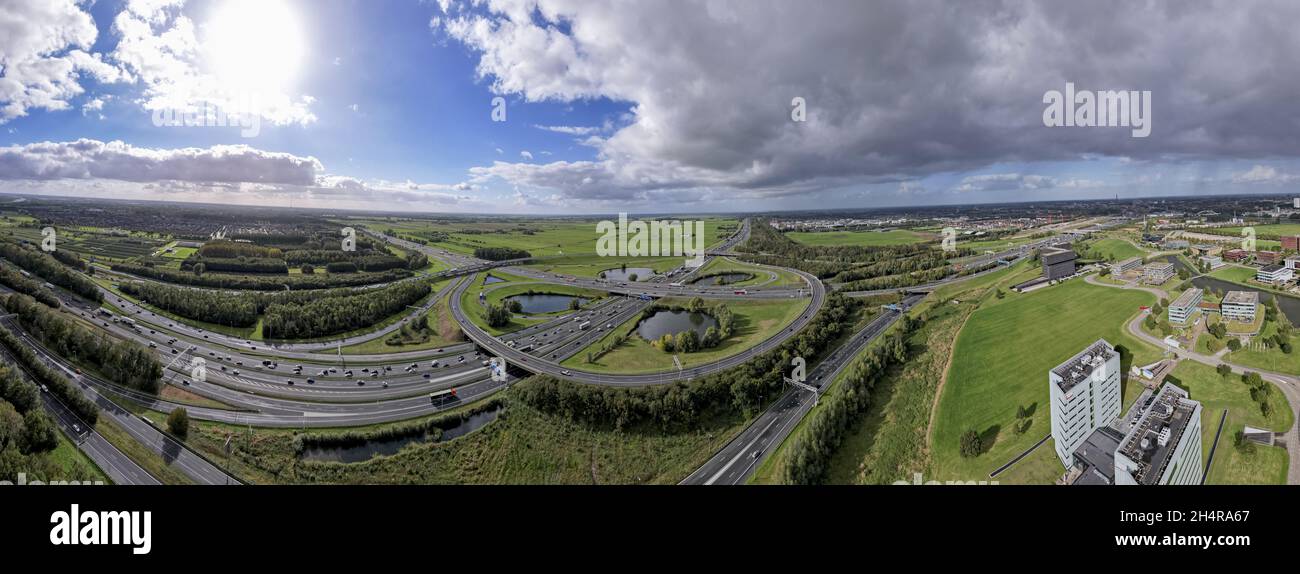 Infrastructure and urban transportation in The Netherlands Stock Photo ...