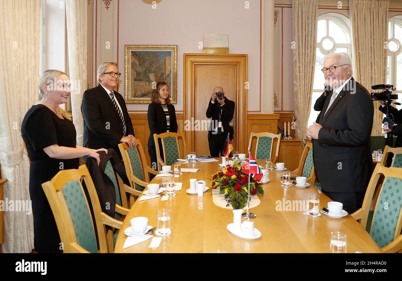 Germany President Frank-Walter Steinmeier and President of the Storting ...