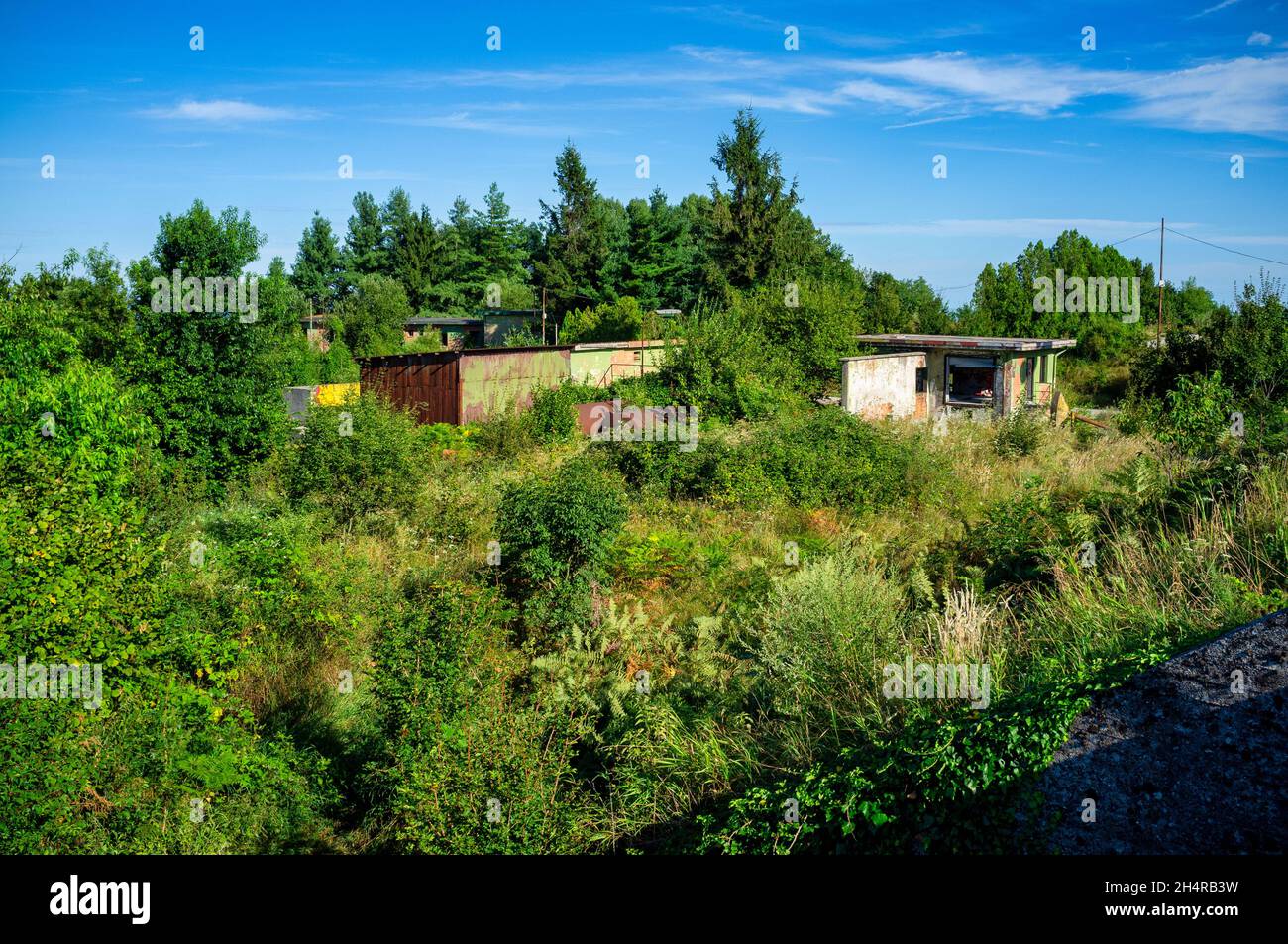 abandoned area of the former military base of the Italian Air Force on ...
