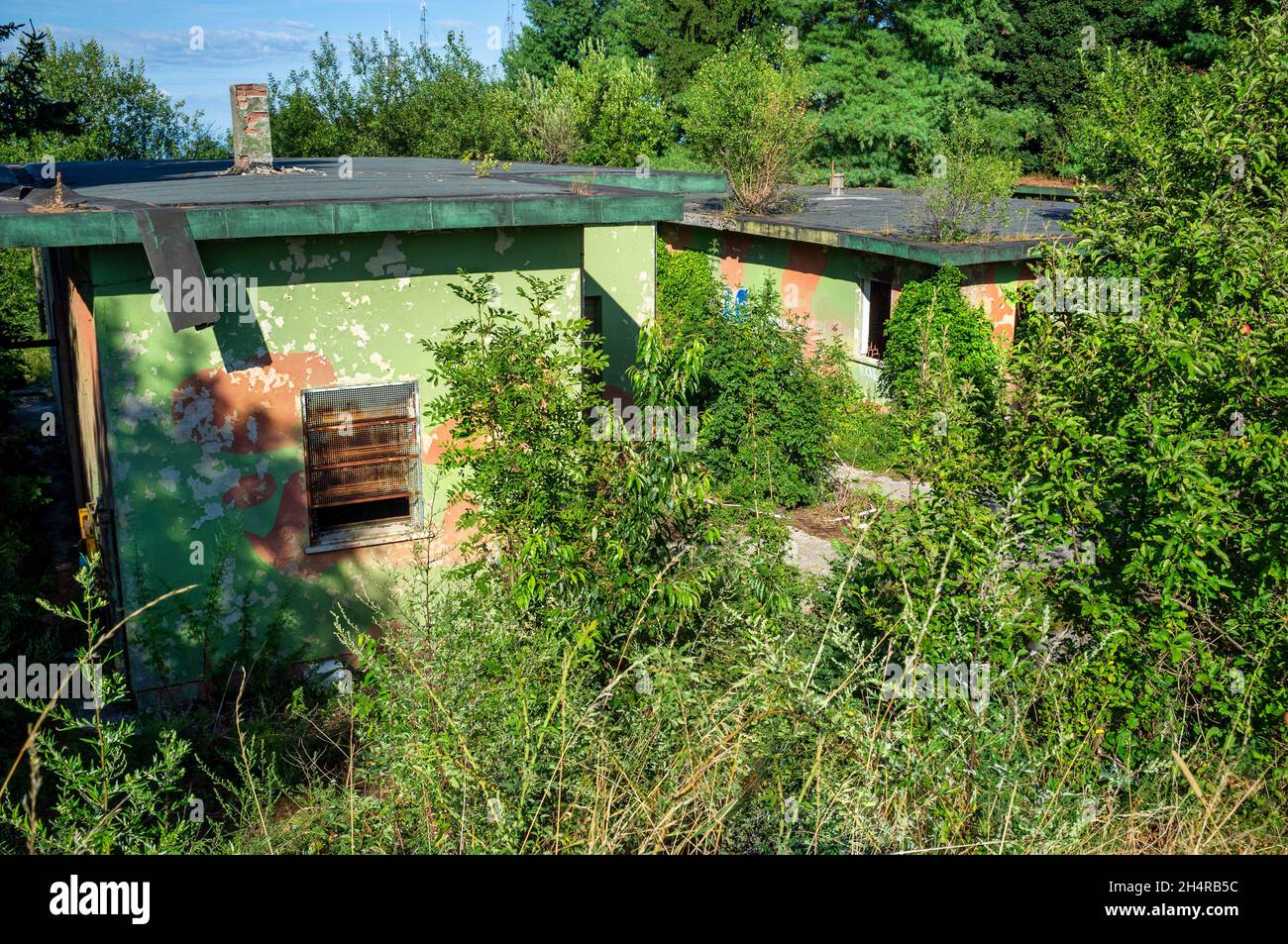 abandoned area of the former military base of the Italian Air Force on ...