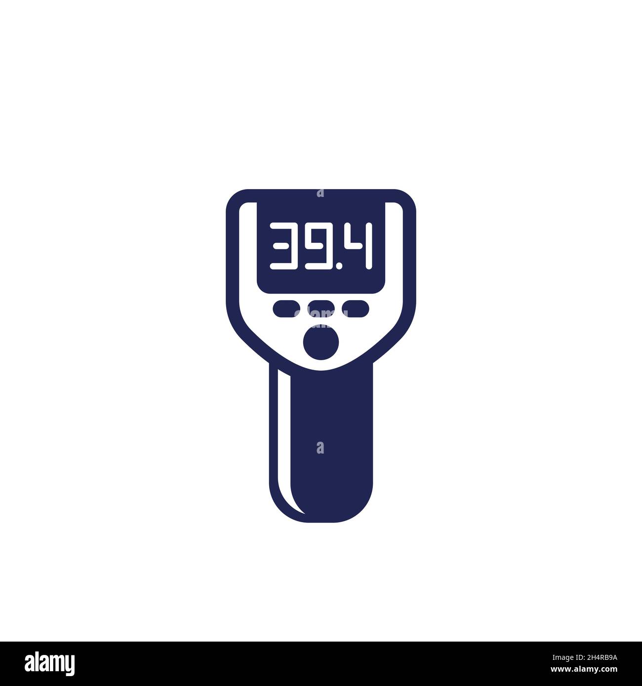 infrared thermometer gun icon, temperature check Stock Vector Image ...