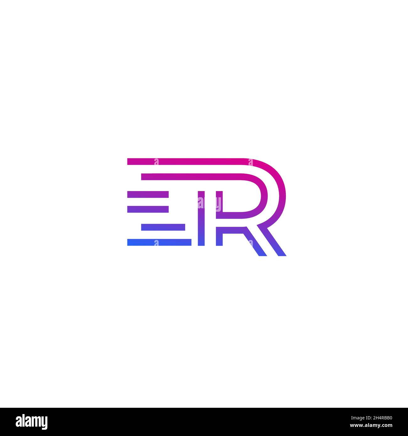 ER letters logo design, line vector Stock Vector Image & Art - Alamy