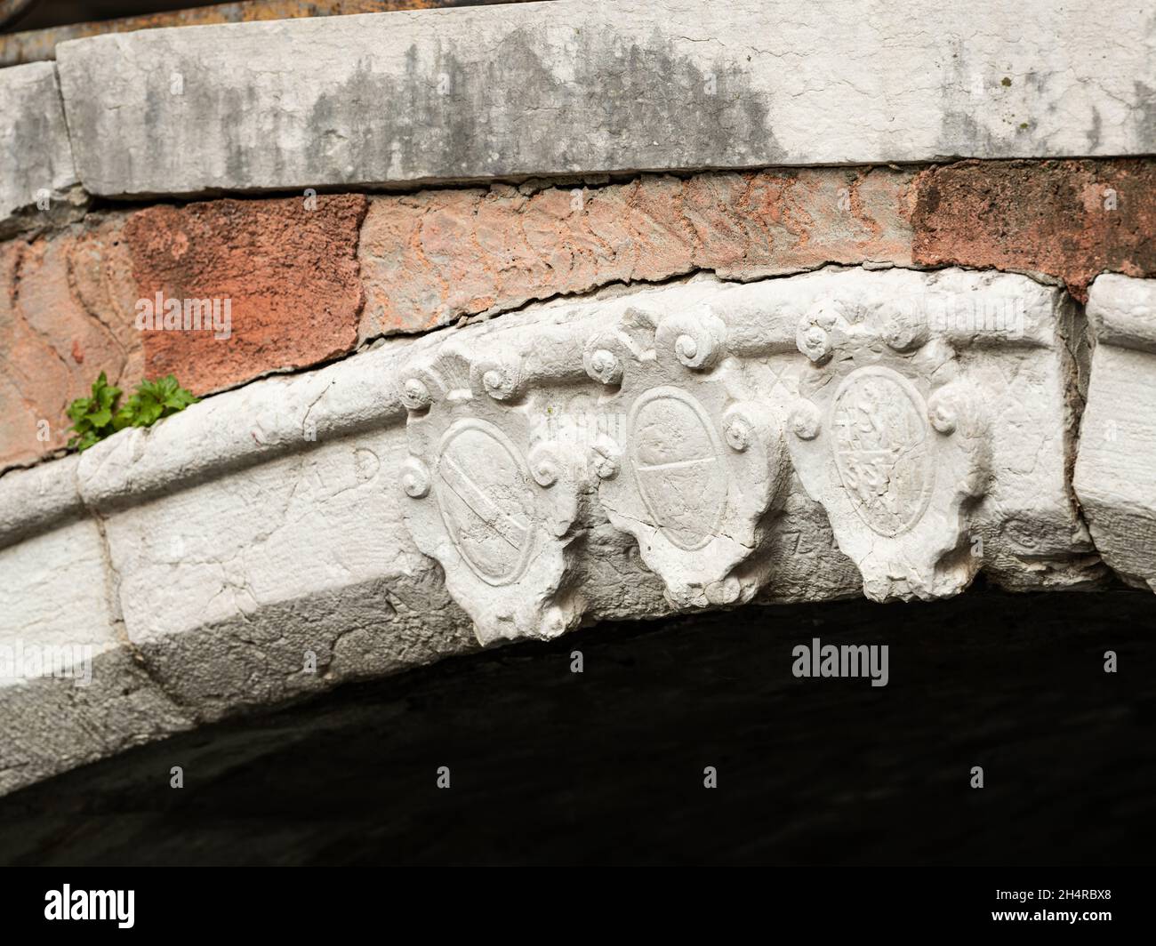 Detail of a small bridge in Venice (Italy Stock Photo - Alamy