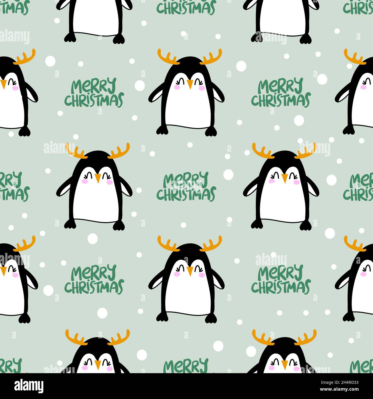 Reindeer pattern wallpaper hi-res stock photography and images - Alamy