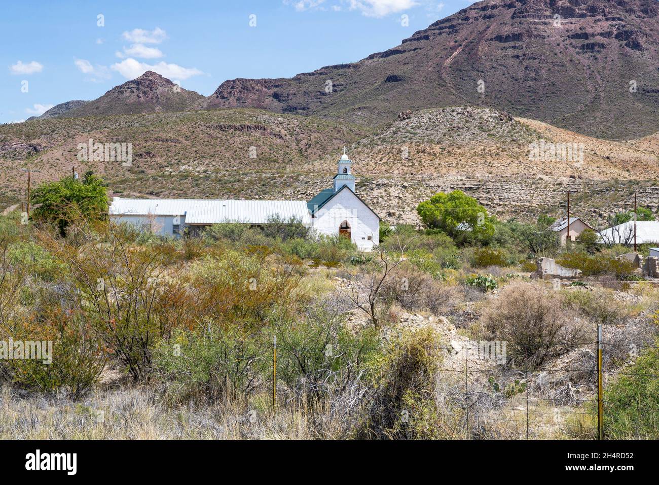 Catholic church in shafter, texas Stock Photo - Alamy