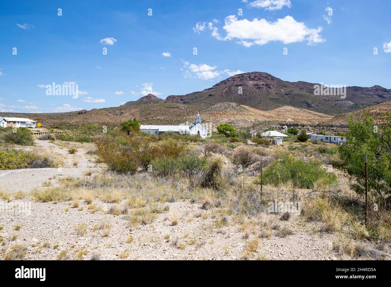 Catholic churxh in Shafter, Texas Stock Photo - Alamy