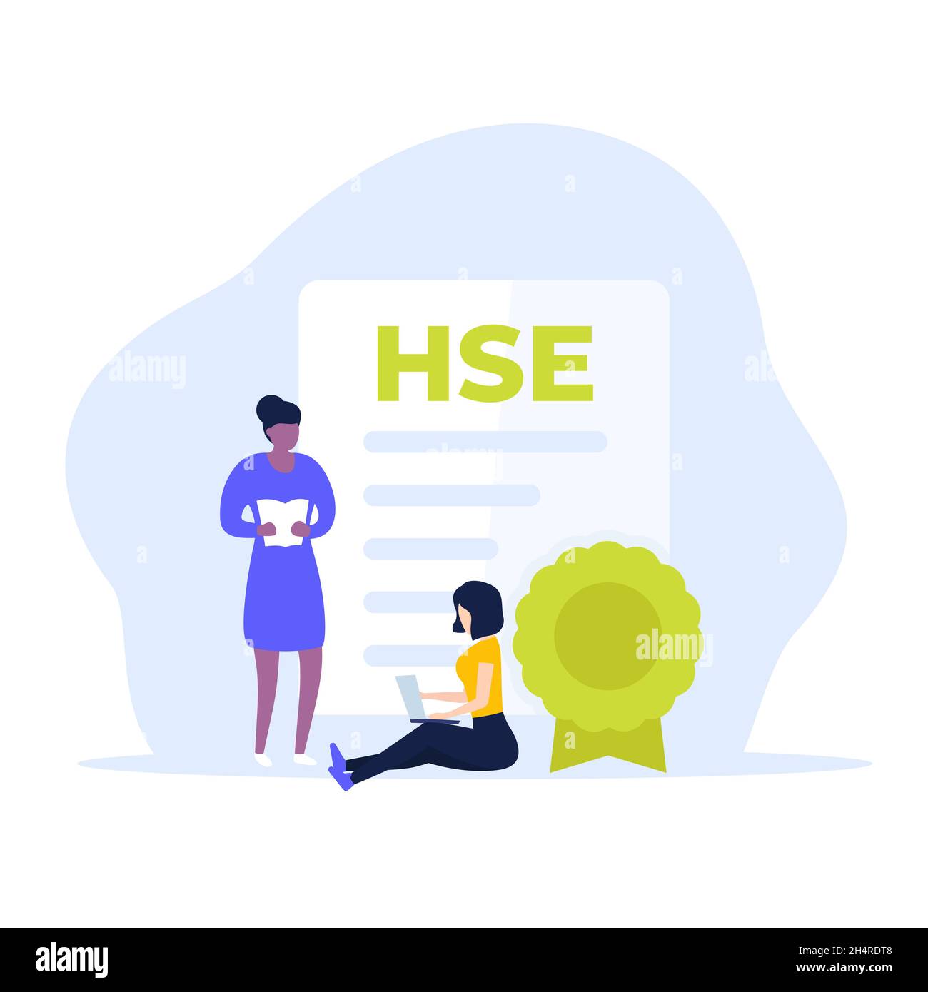 HSE certificate and people, vector Stock Vector Image & Art - Alamy