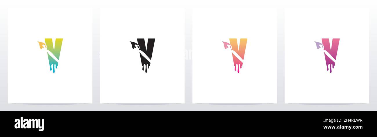 Dripping paintbrush Stock Vector Images - Alamy