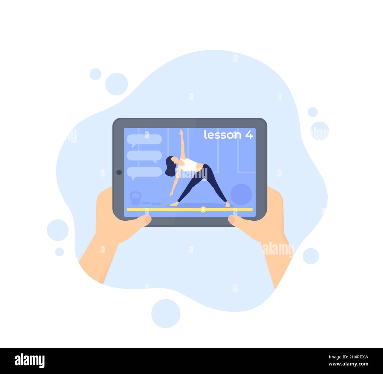 Tablet video call icon Cut Out Stock Images & Pictures - Alamy