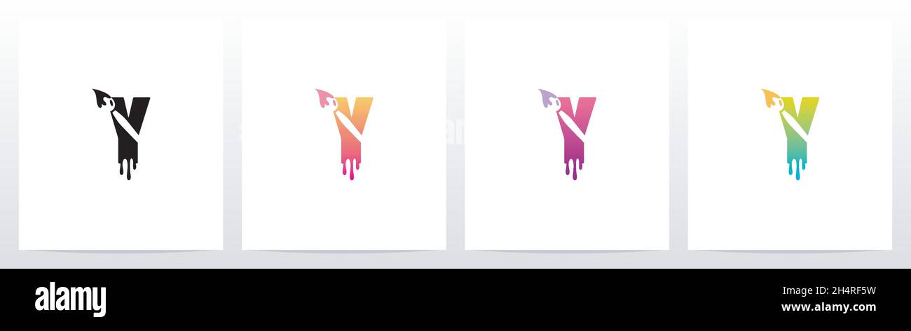 Y painting Stock Vector Images - Alamy