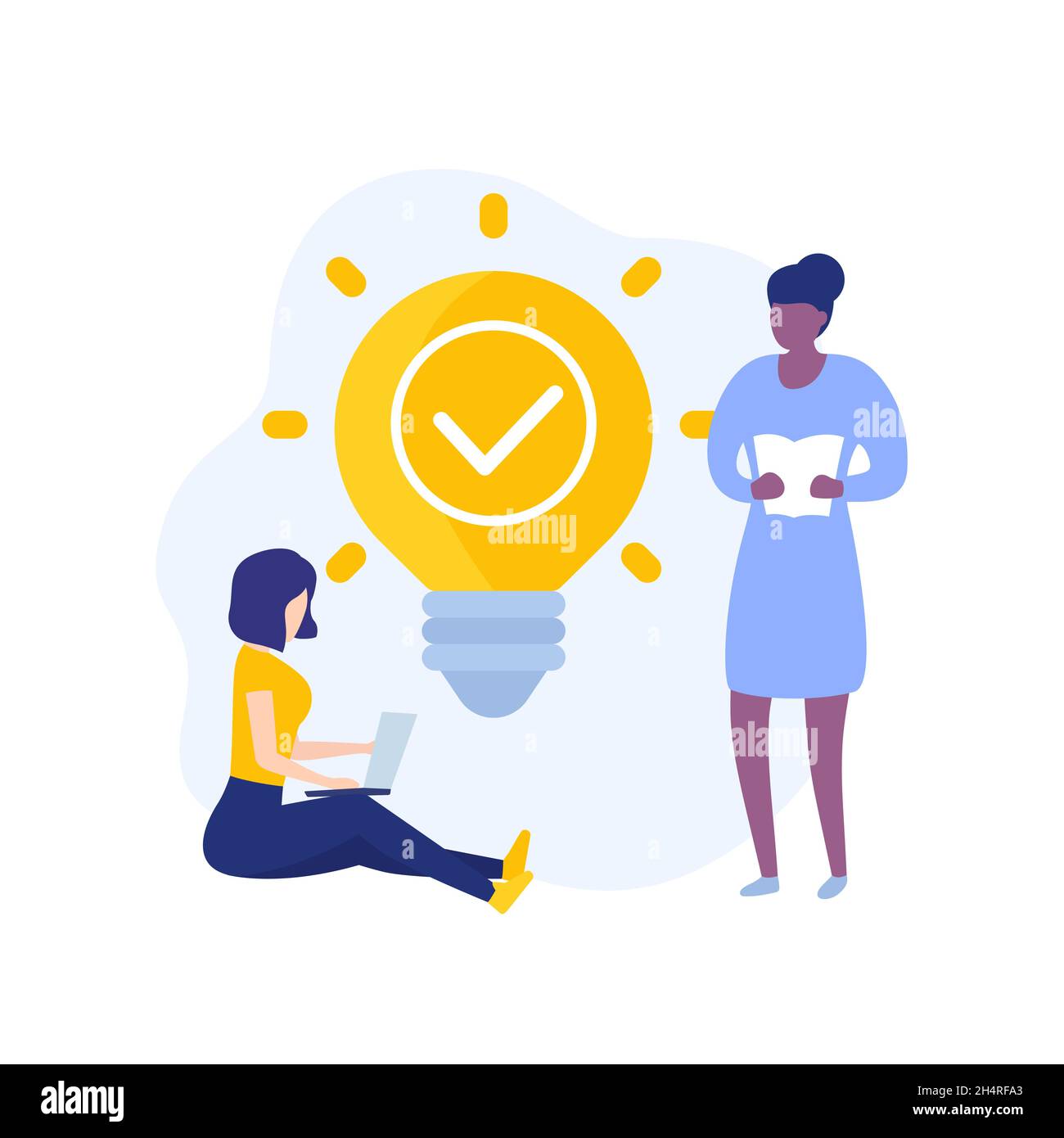 people and an idea vector concept Stock Vector Image & Art - Alamy