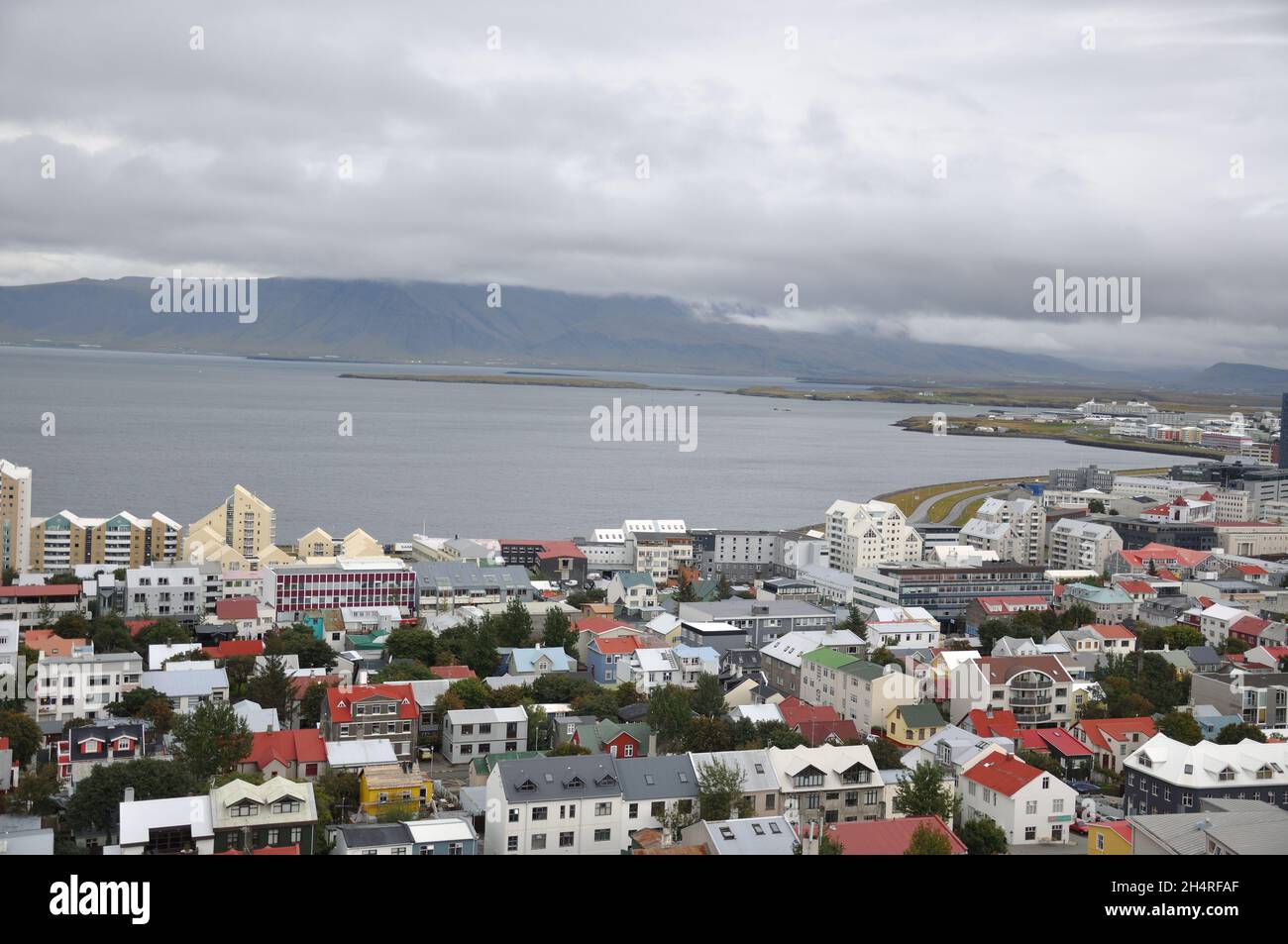 Reykjavik (view from Hallgrimskirkja), Iceland Stock Photo - Alamy