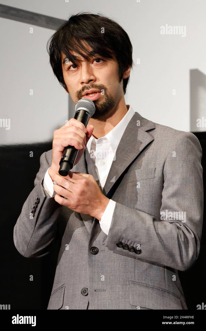 November 4, 2021, Tokyo, Japan: Actor Shinsuke Kato speaks during a ...