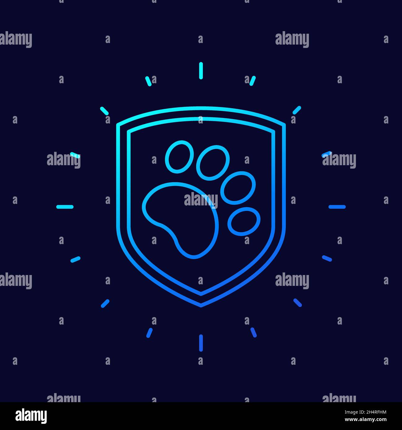 Veterinary shield Stock Vector Images - Alamy