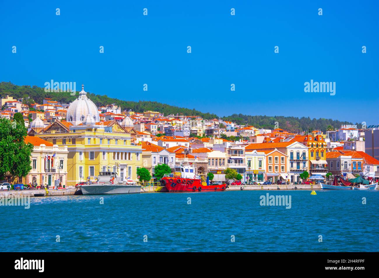Mytilene port hi-res stock photography and images - Alamy