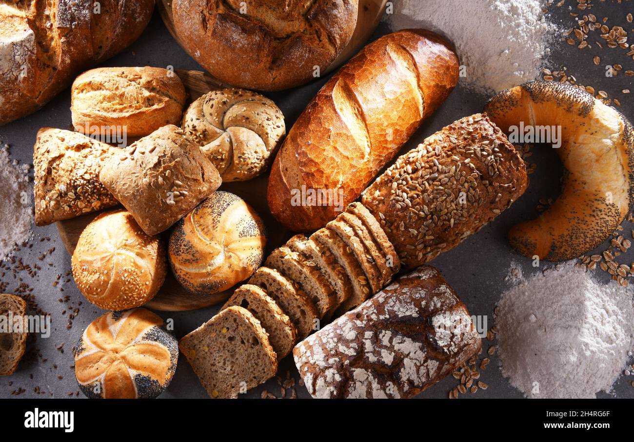 Assorted fresh bread rolls hi-res stock photography and images - Alamy