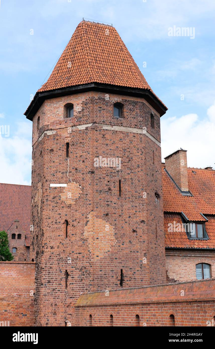 outside wall and tower greatest gothic castle in Europe, UNESCO ...