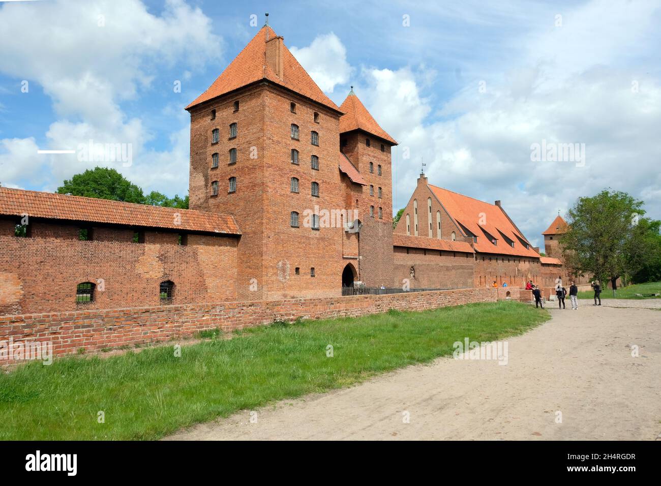 outside wall and tower greatest gothic castle in Europe, UNESCO ...