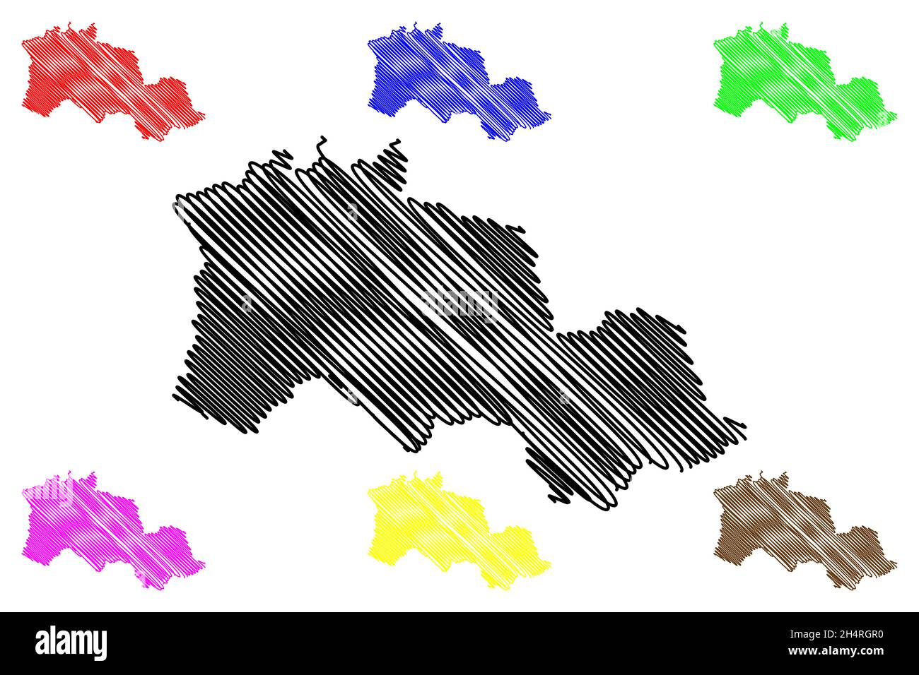 Almora district (Uttarakhand or Uttaranchal State, Republic of India ...