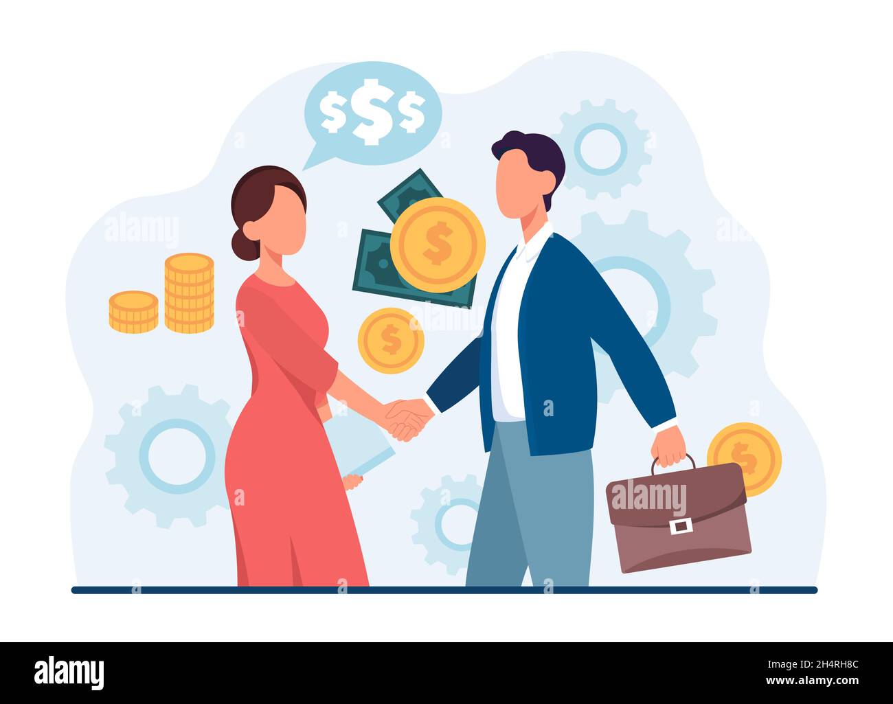 Money trust cartoon hi-res stock photography and images - Alamy