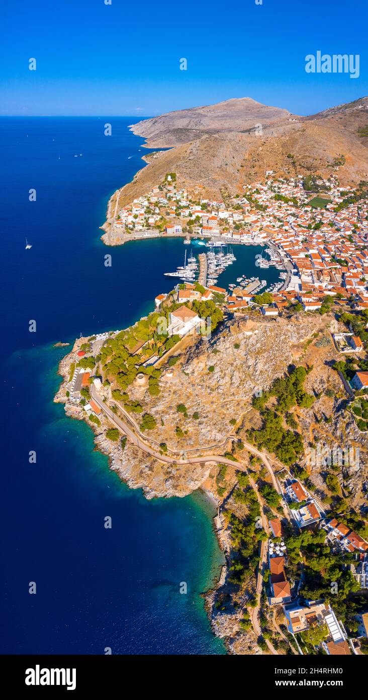 Beautiful hydra island hi-res stock photography and images - Alamy