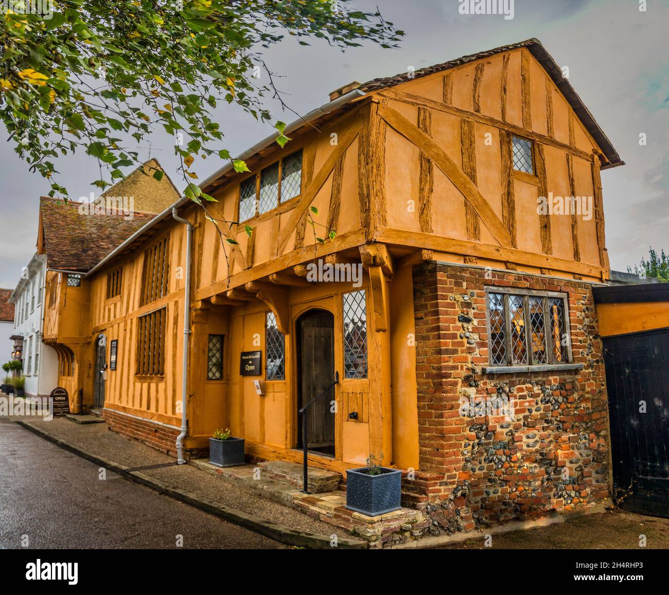This is of the medieval timber framed buildings in the village of ...
