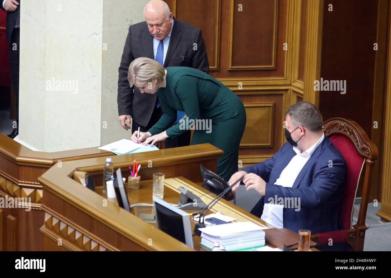 KYIV, UKRAINE - NOVEMBER 4, 2021 - MP Iryna Vereshchuk becomes the ...