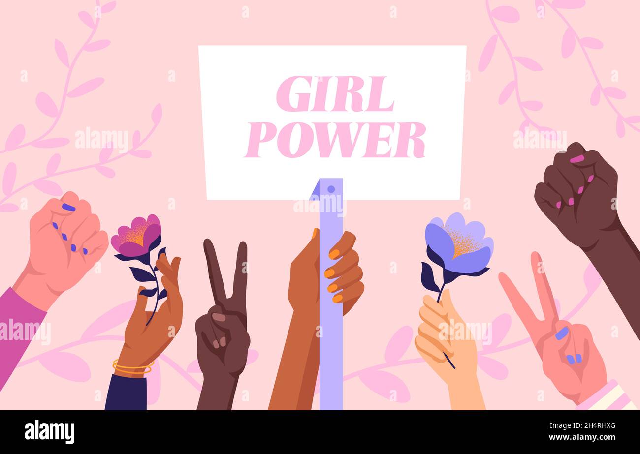 Womans hand banner Stock Vector Image & Art - Alamy