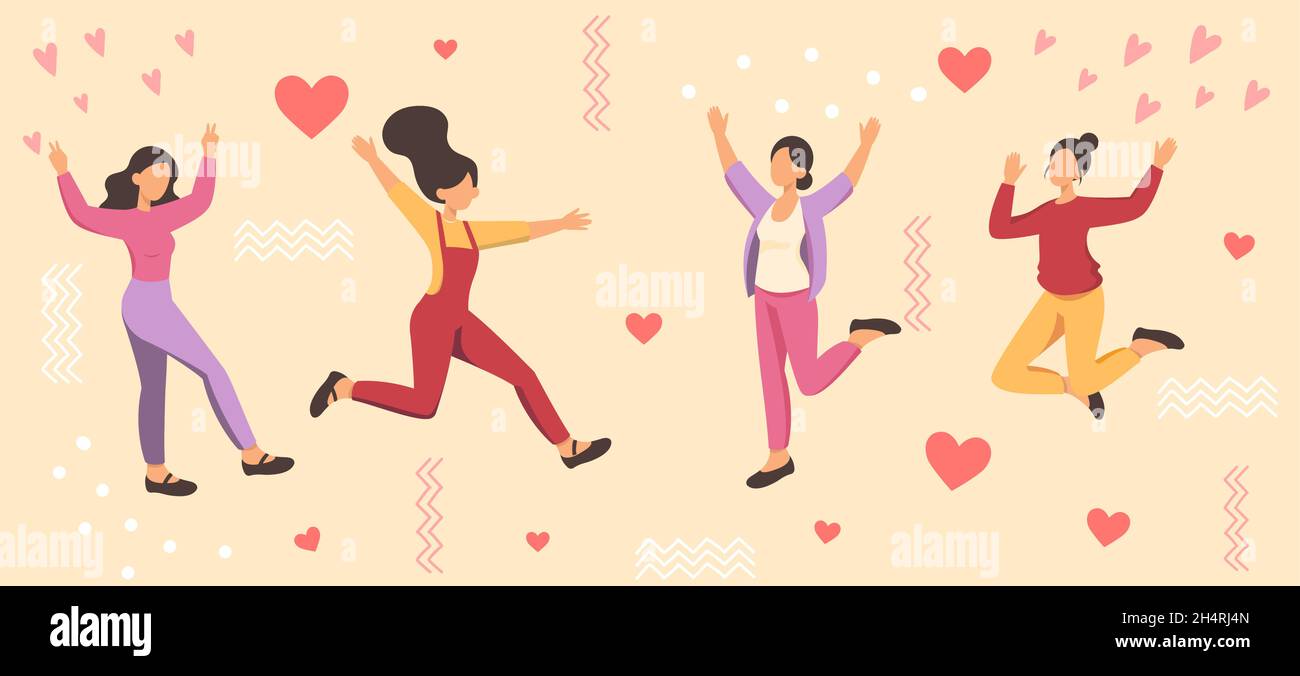 Horizontal banner with people Stock Vector Image & Art - Alamy