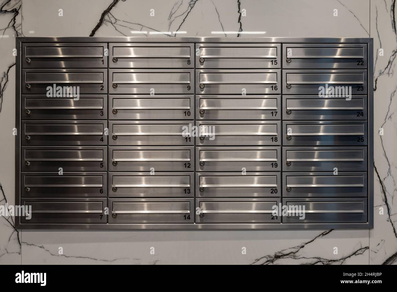 Entrance an apartment building mailboxes hi-res stock photography and ...