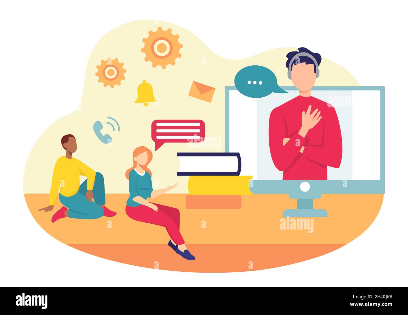 Customer service illustration Stock Vector Image & Art - Alamy