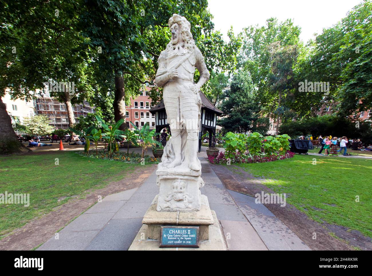 Statue Of Charles ii Soho Square London UK Stock Photo - Alamy