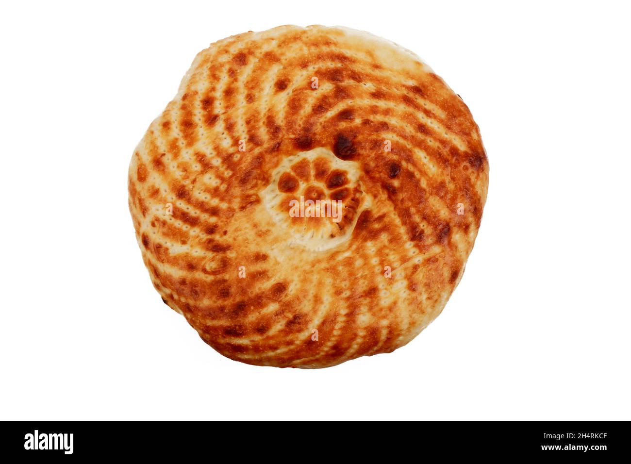 Uzbek flatbread-traditional Uzbek bread, top view Stock Photo - Alamy