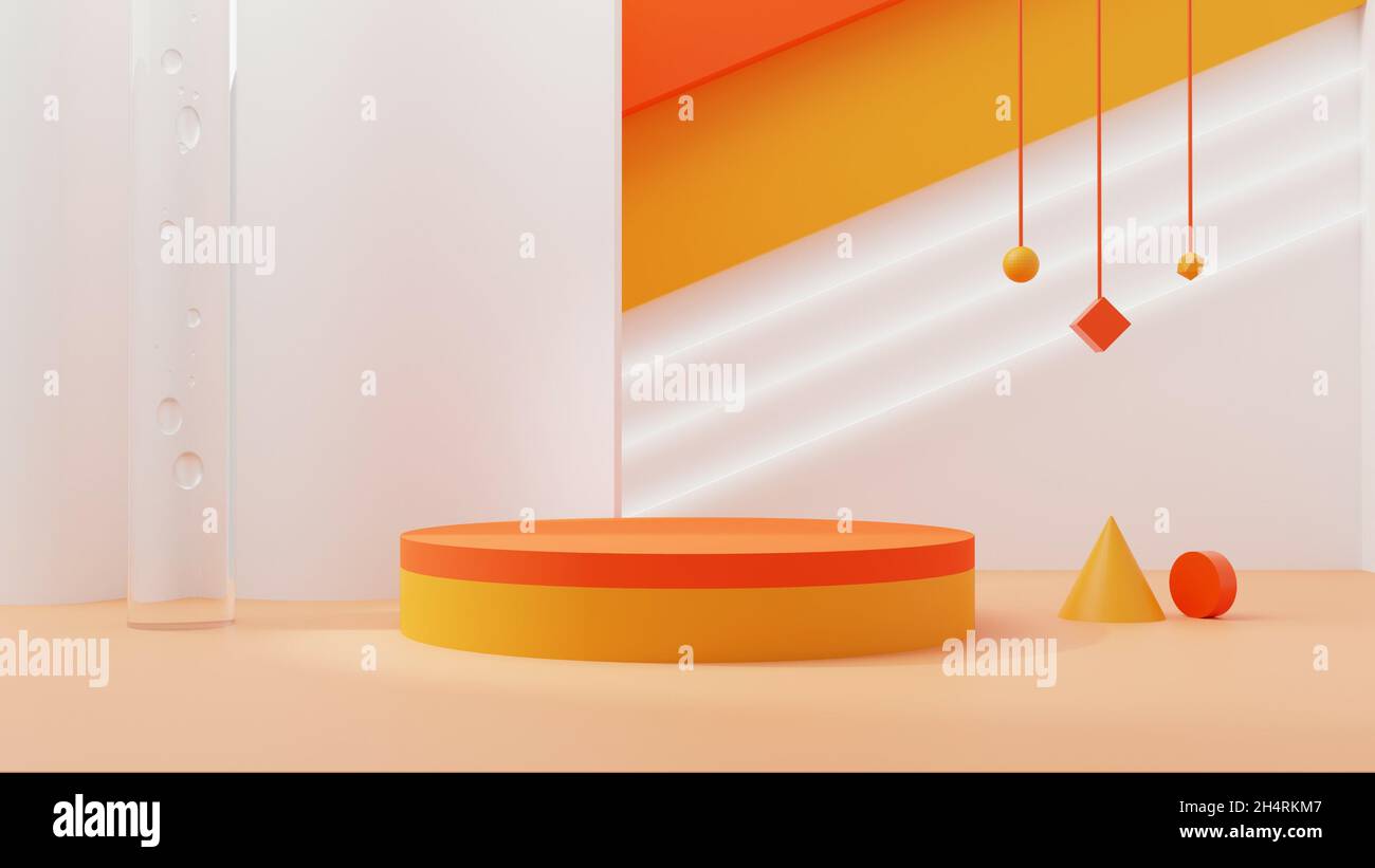 3D render of geometric shapes with modern design Stock Photo - Alamy