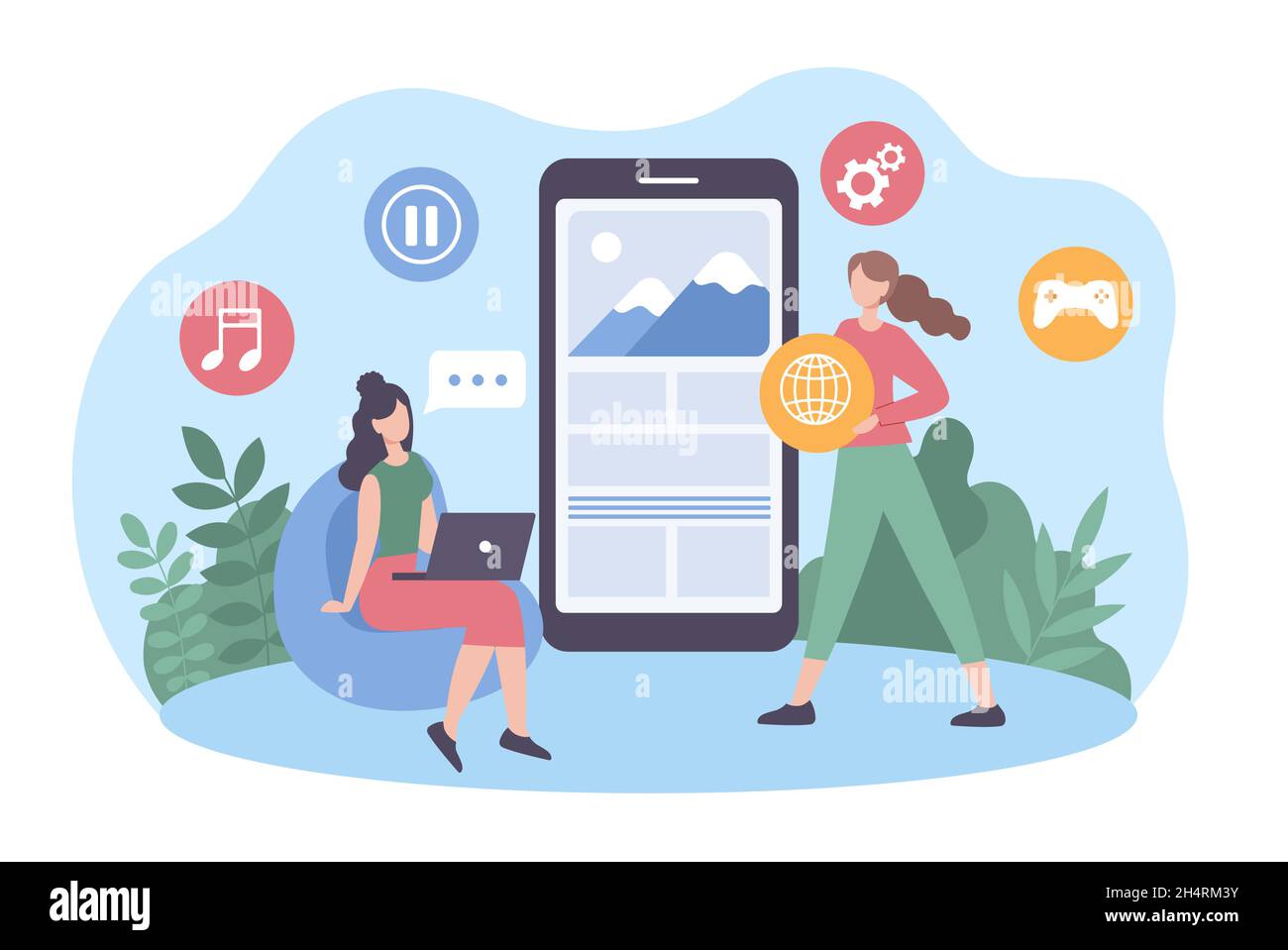 App development concept Stock Vector Image & Art - Alamy