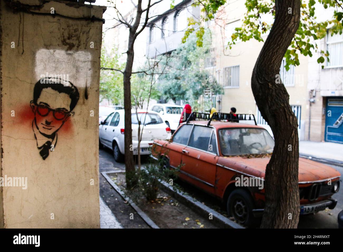 Graffiti is an art that is usually banned in Iran. Artists draw their ...