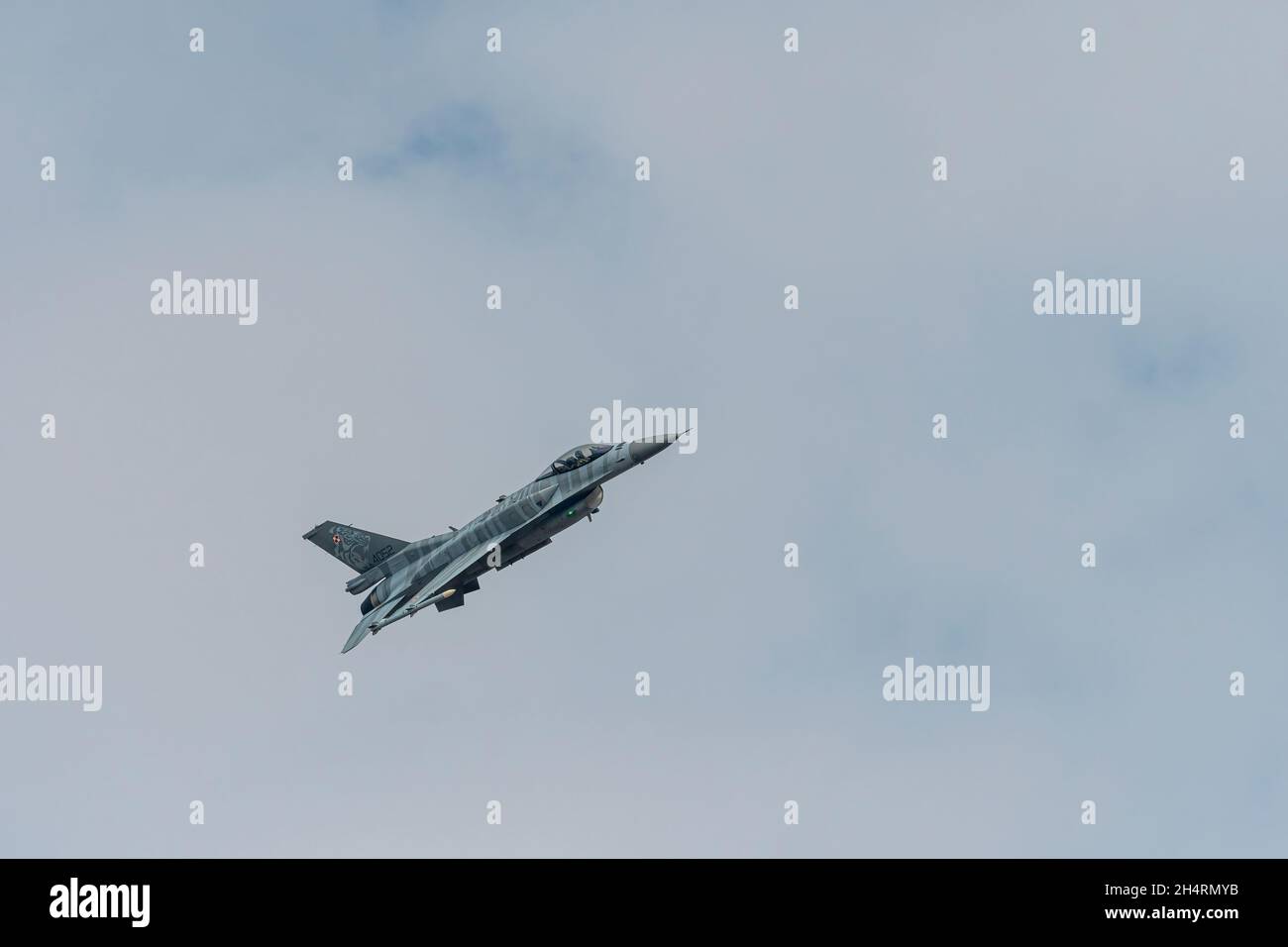 Polish Air Force F16-C, at RIAT, RAF Fairfors, UK Stock Photo - Alamy