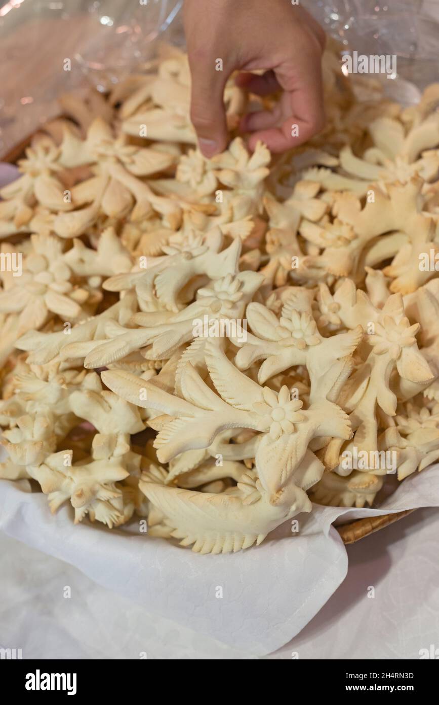 Italy, Sardinia, Pani Pintau Bread Stock Photo - Alamy