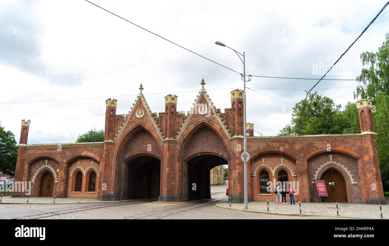 Brandenburg Gate is one of seven surviving city gates in Kaliningrad ...