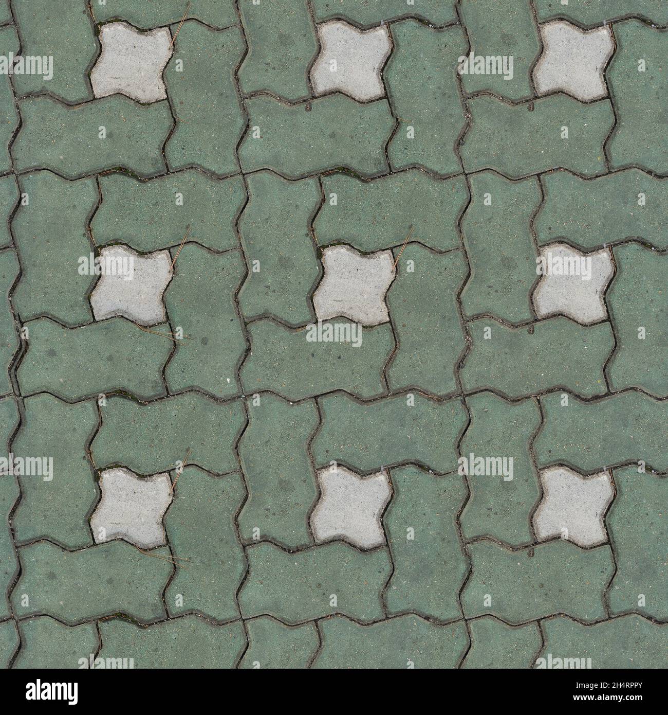 Texture green concrete pavement Stock Photo - Alamy