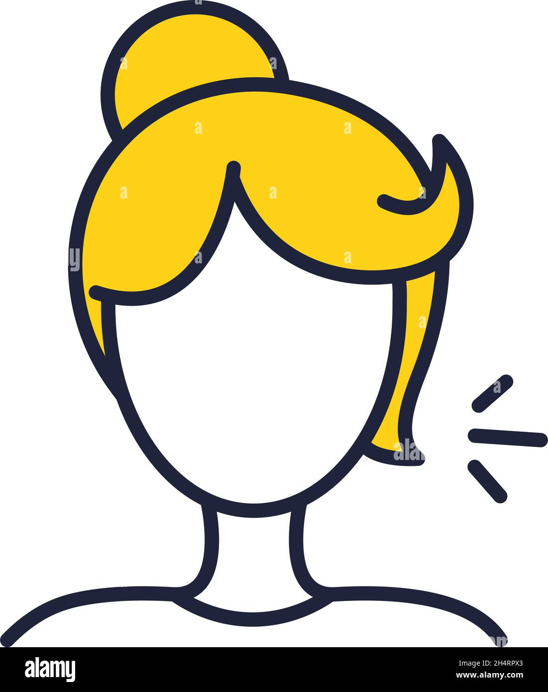 Woman face icon talking head vector isolated Stock Vector Image & Art ...