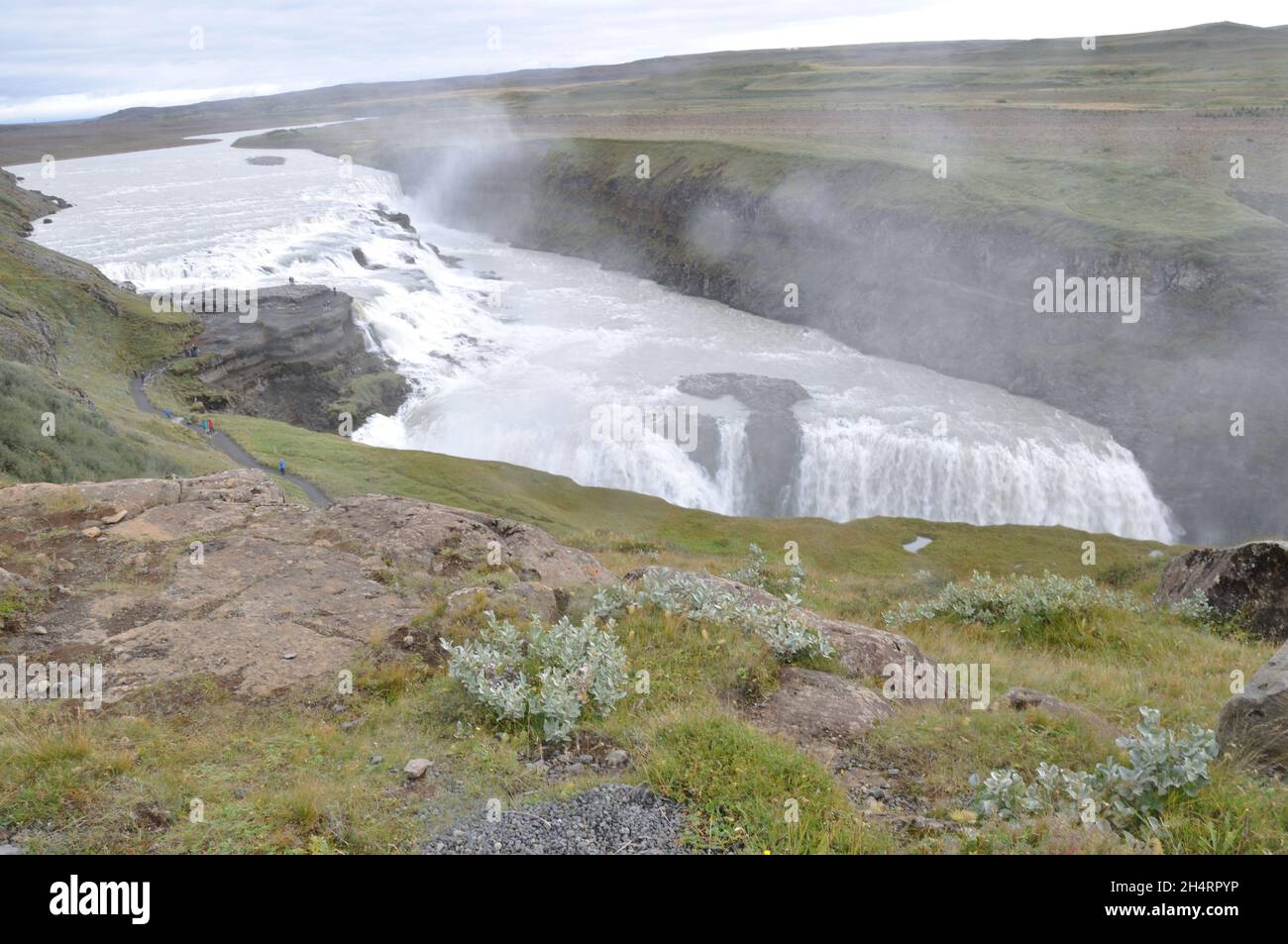 Golden Falls, Hvítá River, South-West Iceland Stock Photo - Alamy