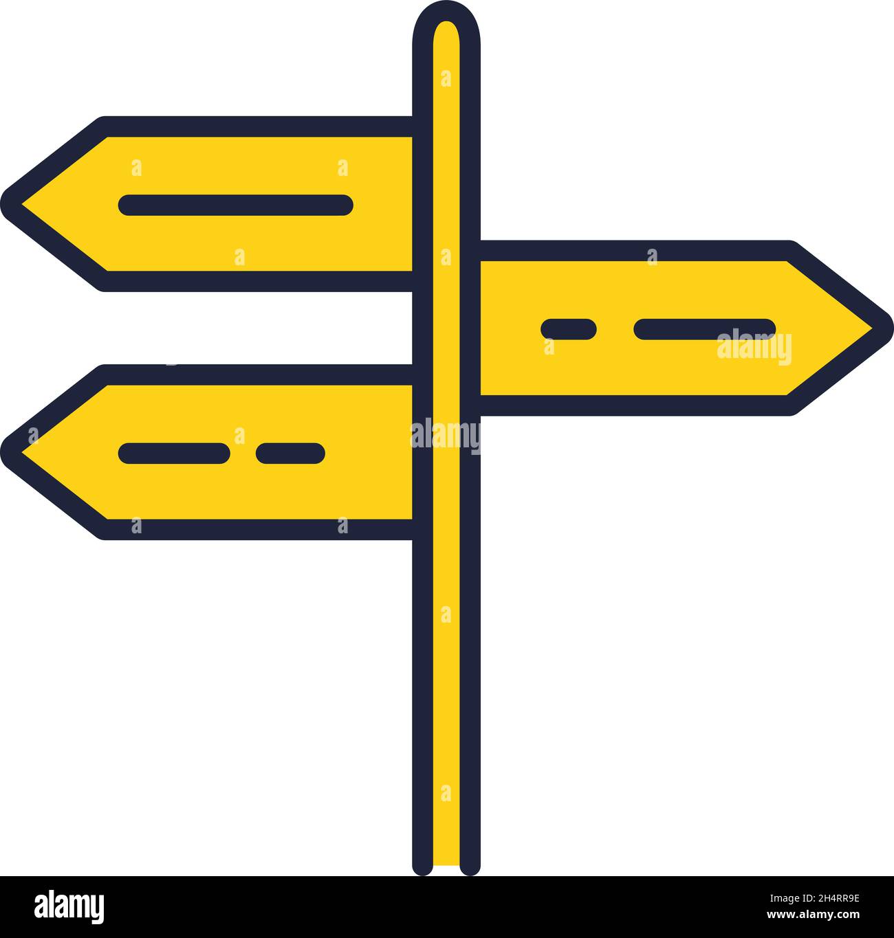 Signpost icon direction street road sign vector Stock Vector Image ...