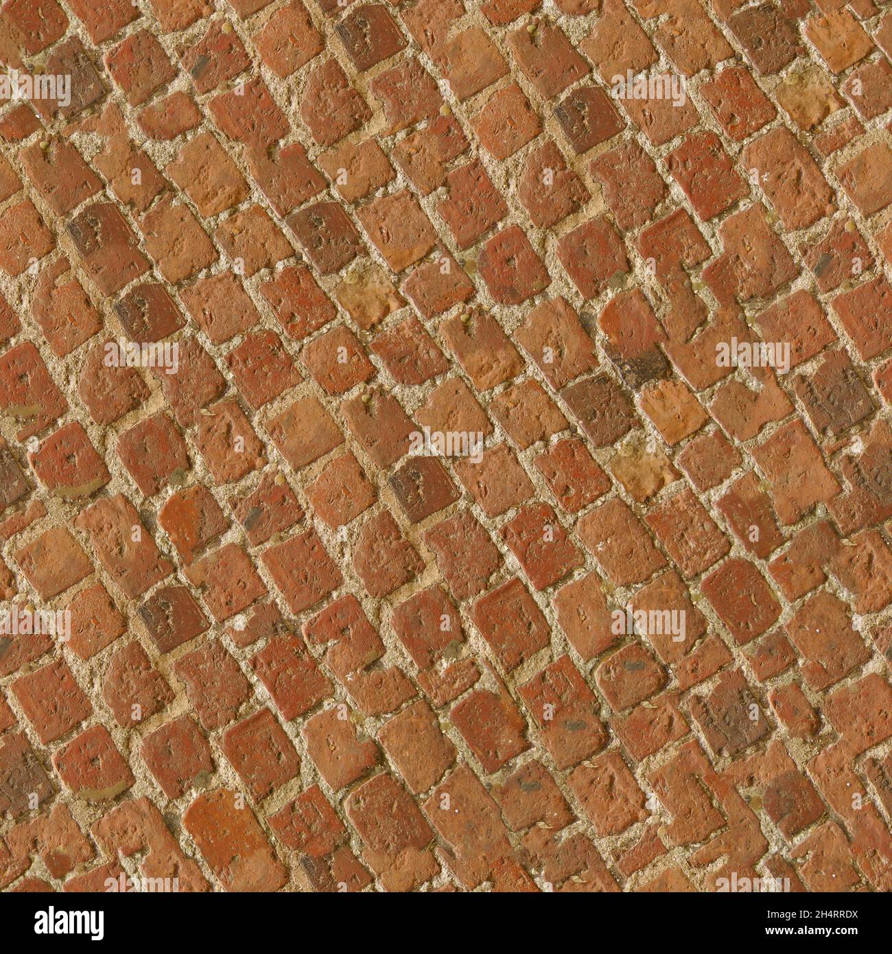 Texture red brick pavement. High resolution Stock Photo - Alamy