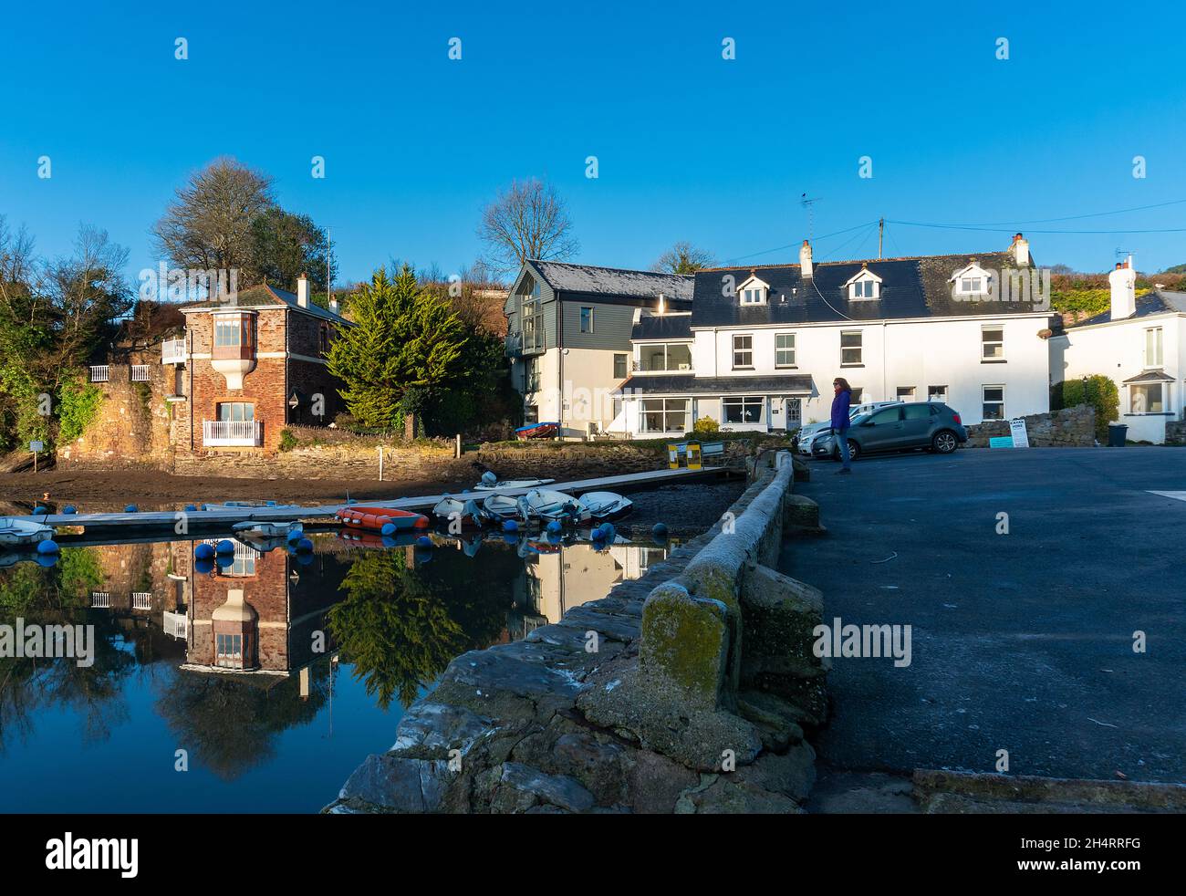 The Dam Wall, Stoke Gabriel Stock Photo - Alamy