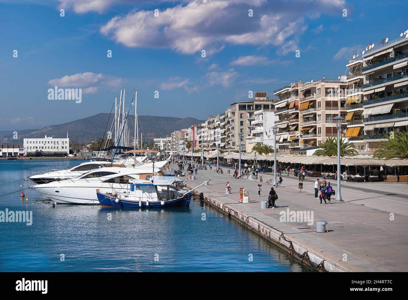 Volos, Greece. Beautiful city, the main port. It combines mountain and ...