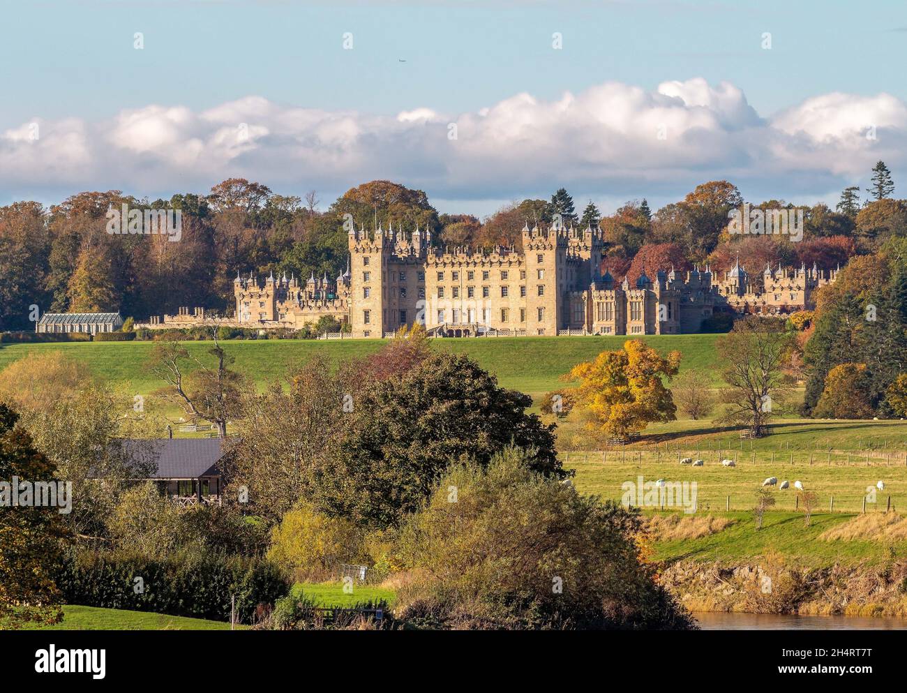 Floors Castle in Kelso, Scottish Borders, Scotland, UK Stock Photo - Alamy
