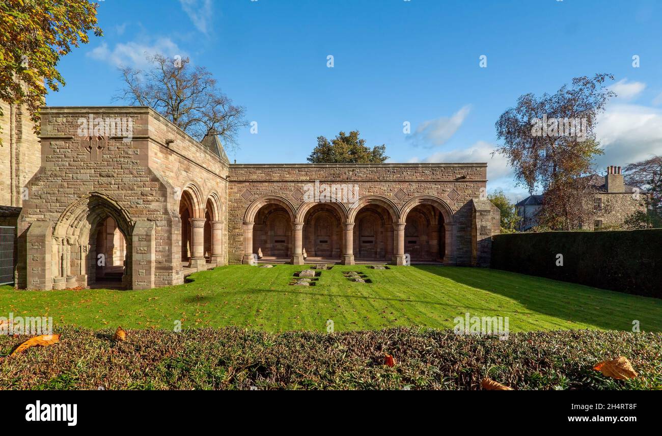 Kelso Abbey in ruins in Kelso Scotland UK Stock Photo - Alamy